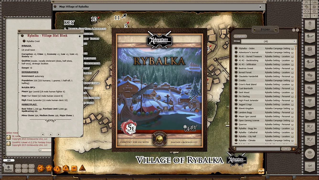 Rybalka for Fantasy Grounds