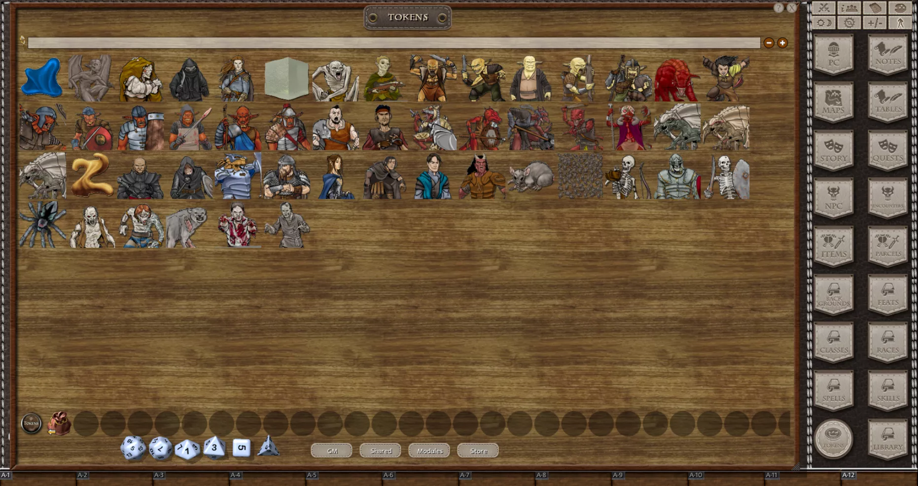 H1-Castle of Shadows 4E Fantasy Token Pack for Fantasy Grounds