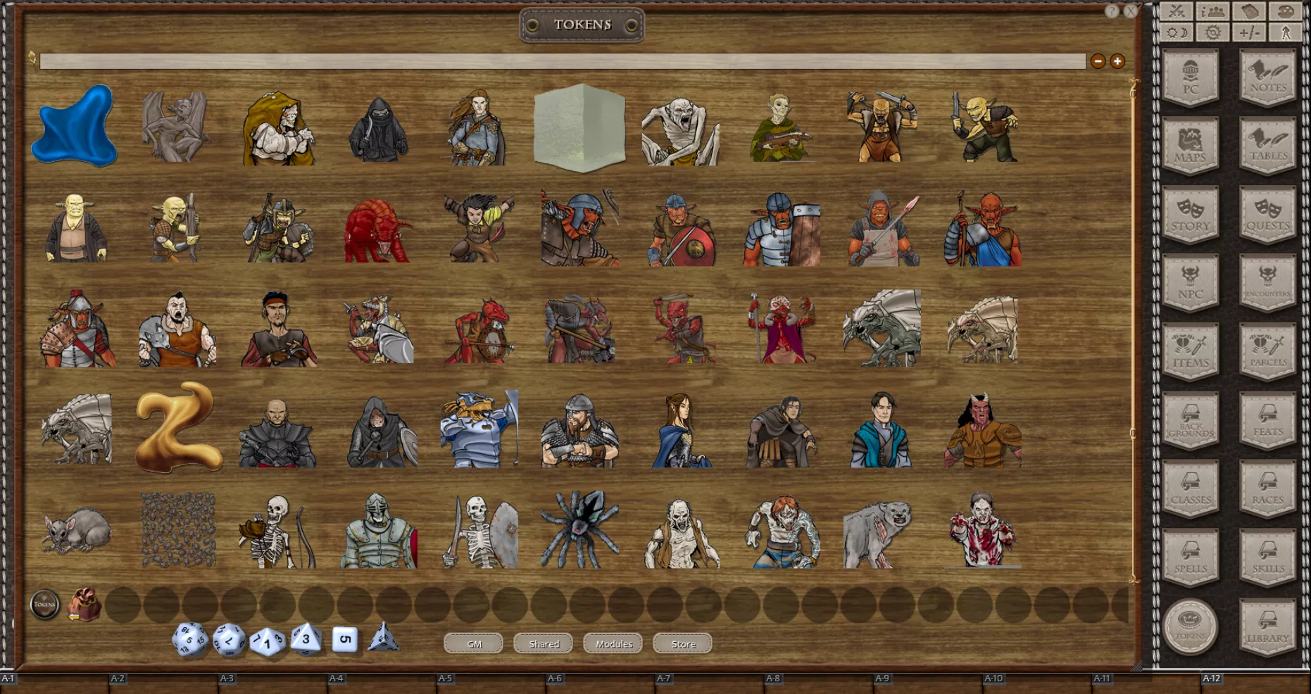 H1-Castle of Shadows 4E Fantasy Token Pack for Fantasy Grounds