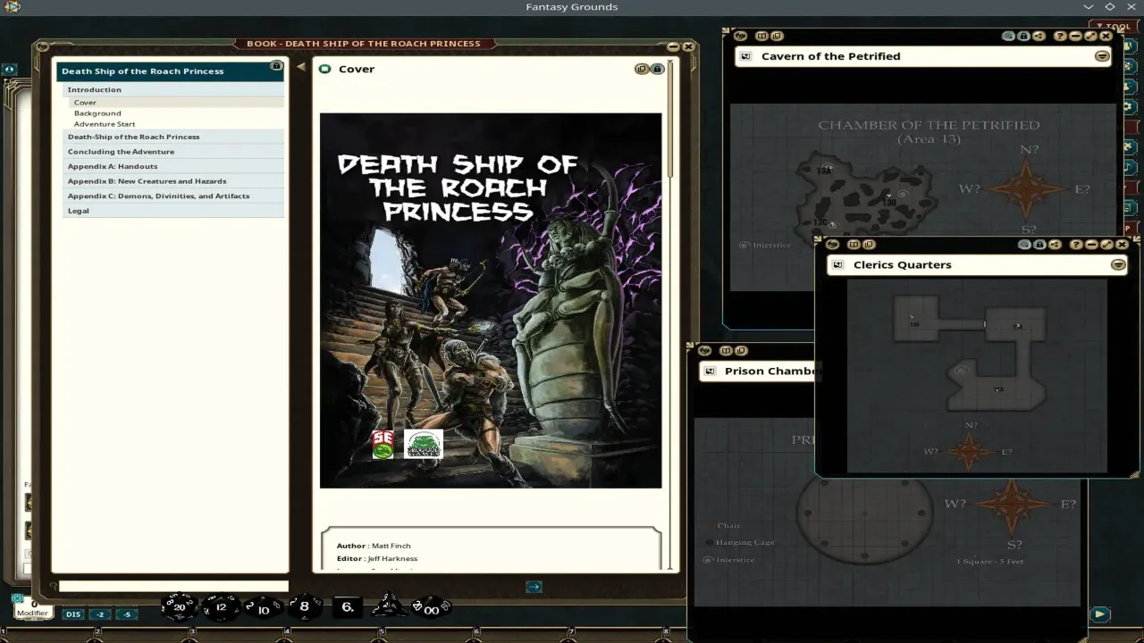 Death Ship of the Roach Princess for Fantasy Grounds