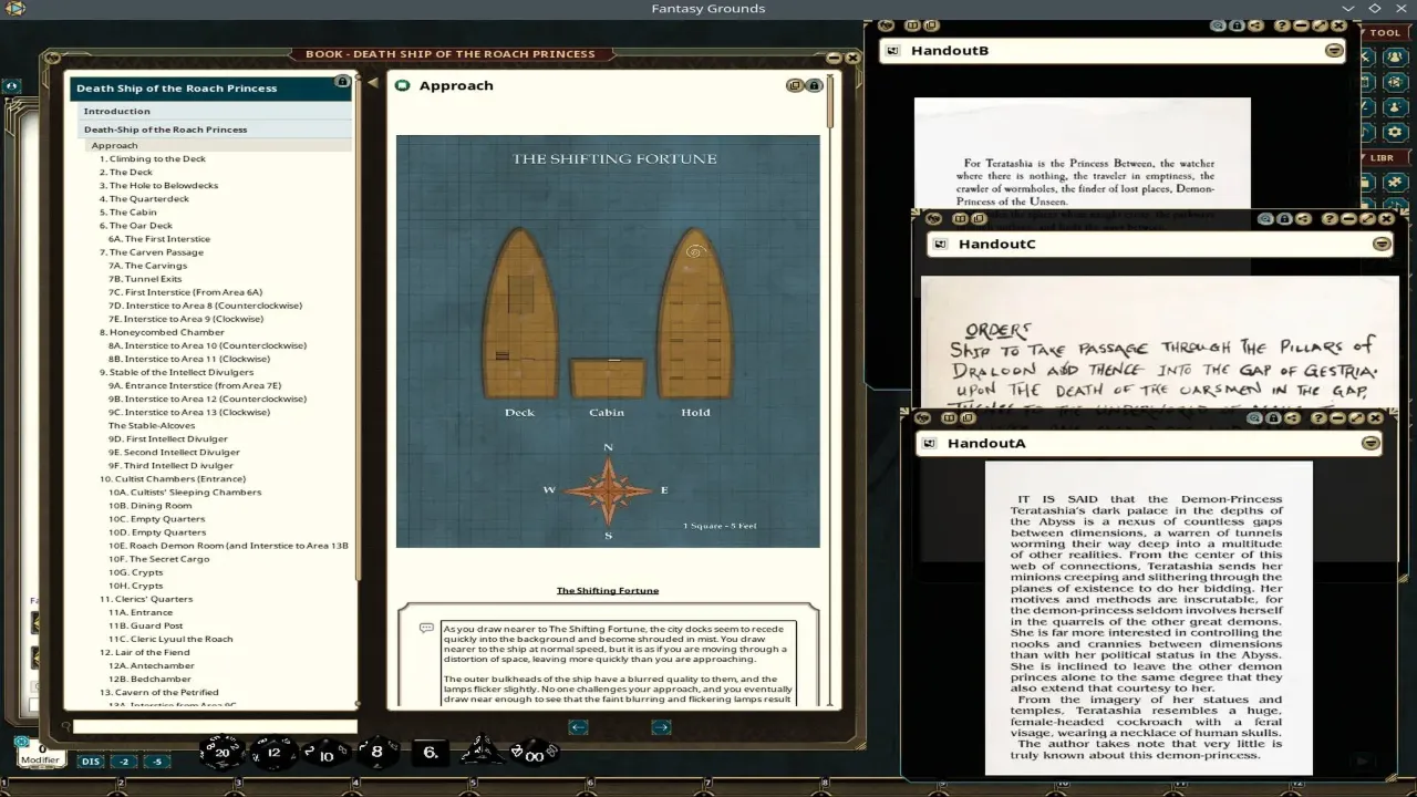 Death Ship of the Roach Princess for Fantasy Grounds