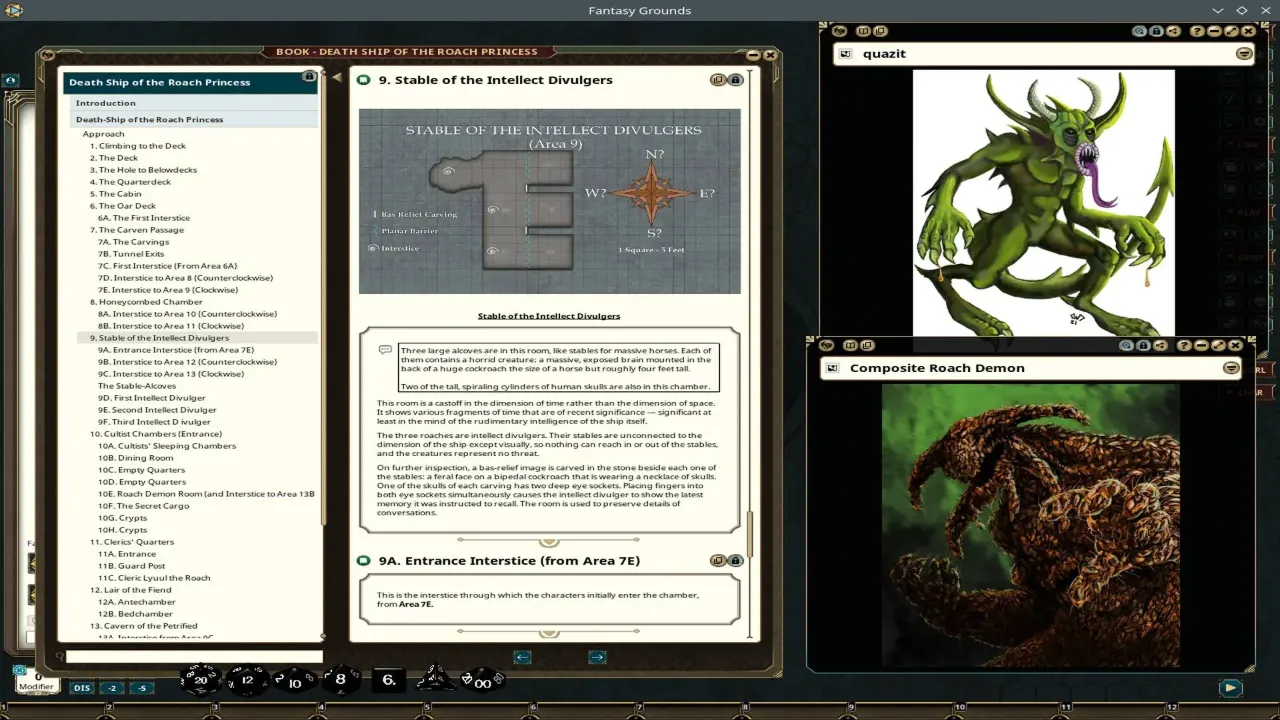 Death Ship of the Roach Princess for Fantasy Grounds