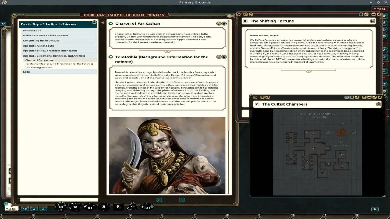 Death Ship of the Roach Princess for Fantasy Grounds
