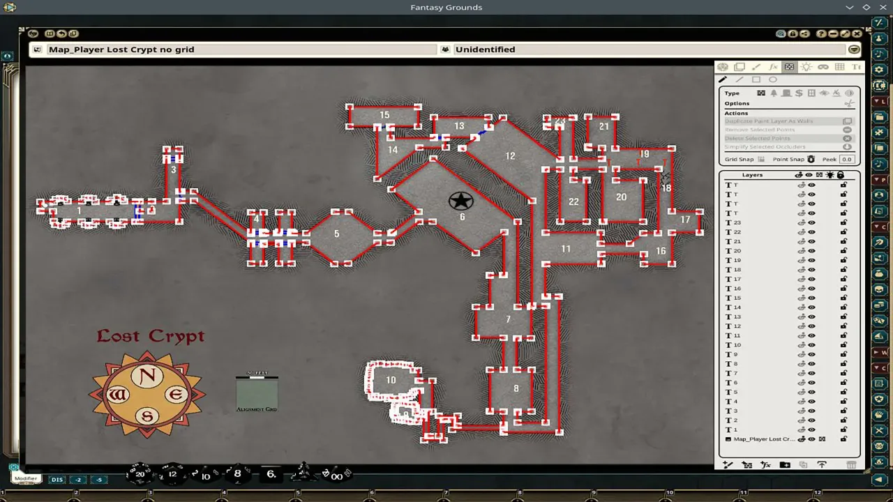 VTT Map Pack: The Lost Crypt for Fantasy Grounds