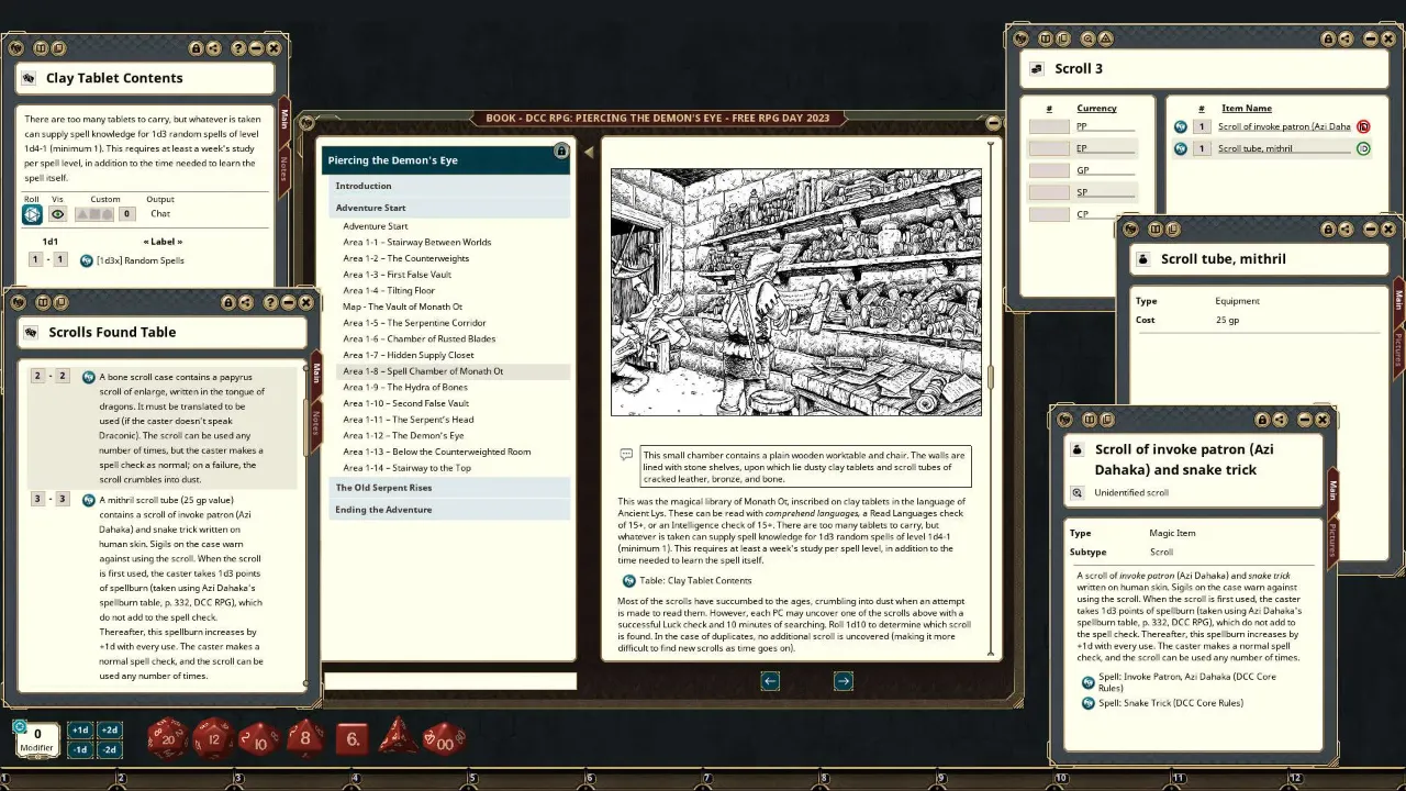 DCC RPG: Piercing the Demon's Eye - Free RPG Day 2023 for Fantasy Grounds