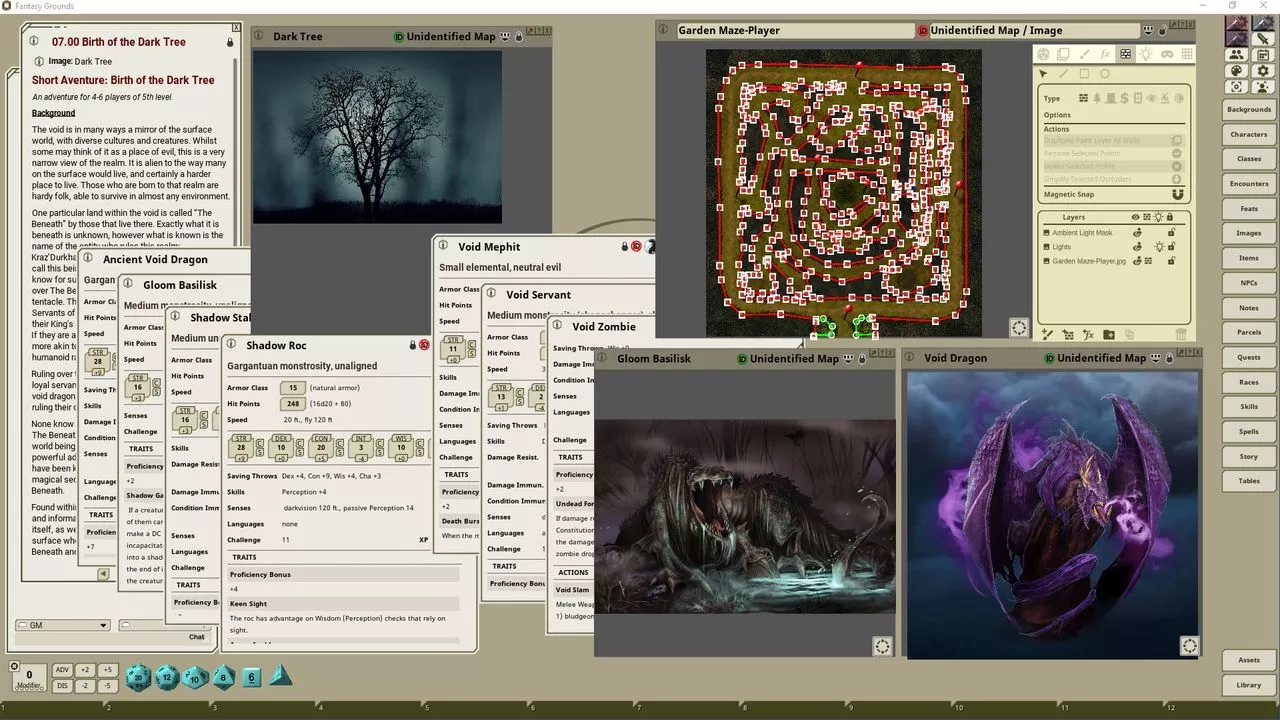 Embracing the Void for Fantasy Grounds