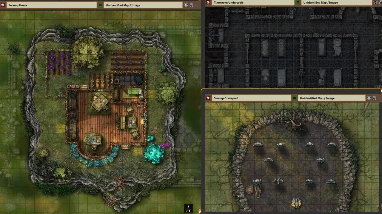 Map Collection - The Haunted for Fantasy Grounds
