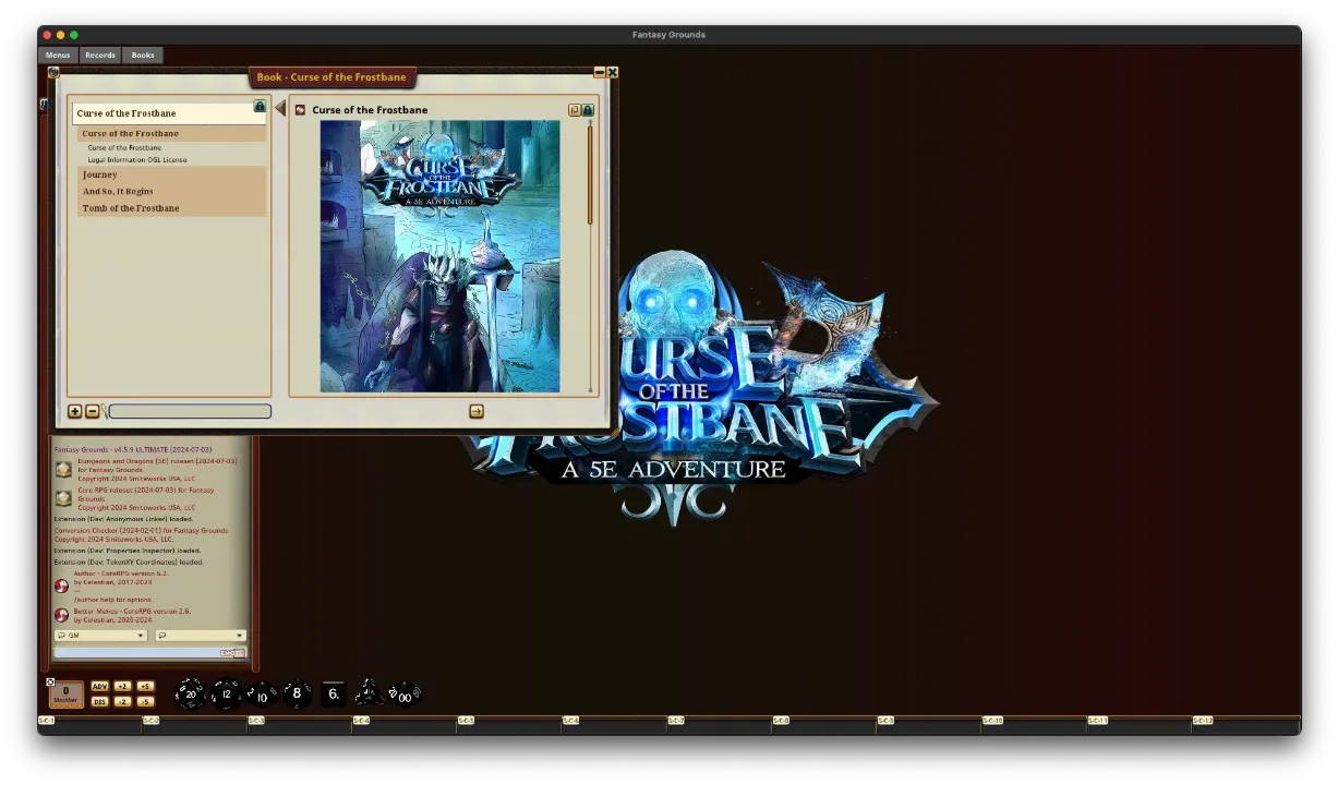 Curse of the Frostbane for Fantasy Grounds