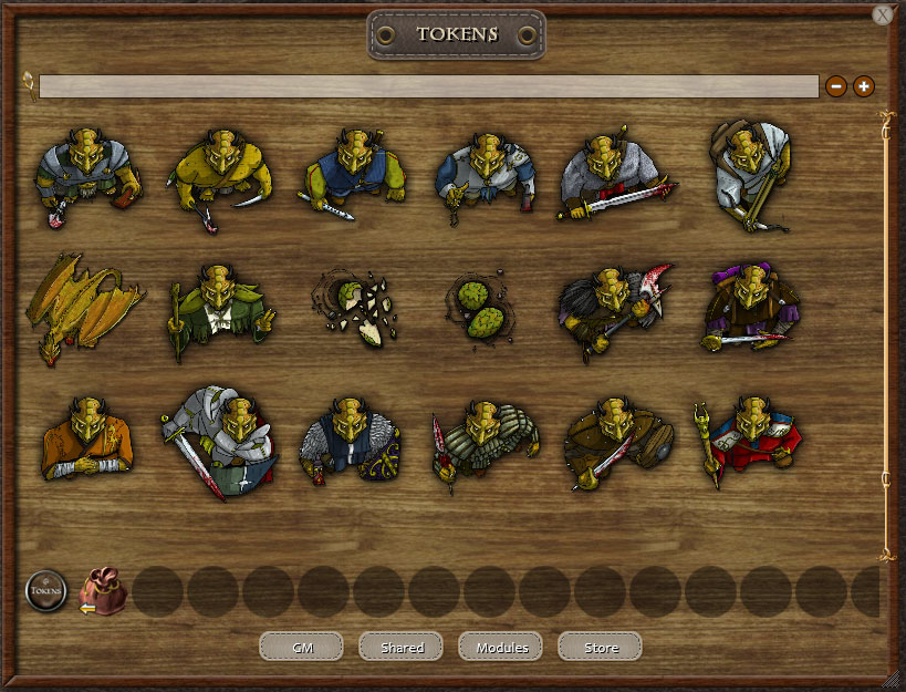 Bronze Dragons (Token Pack) for Fantasy Grounds