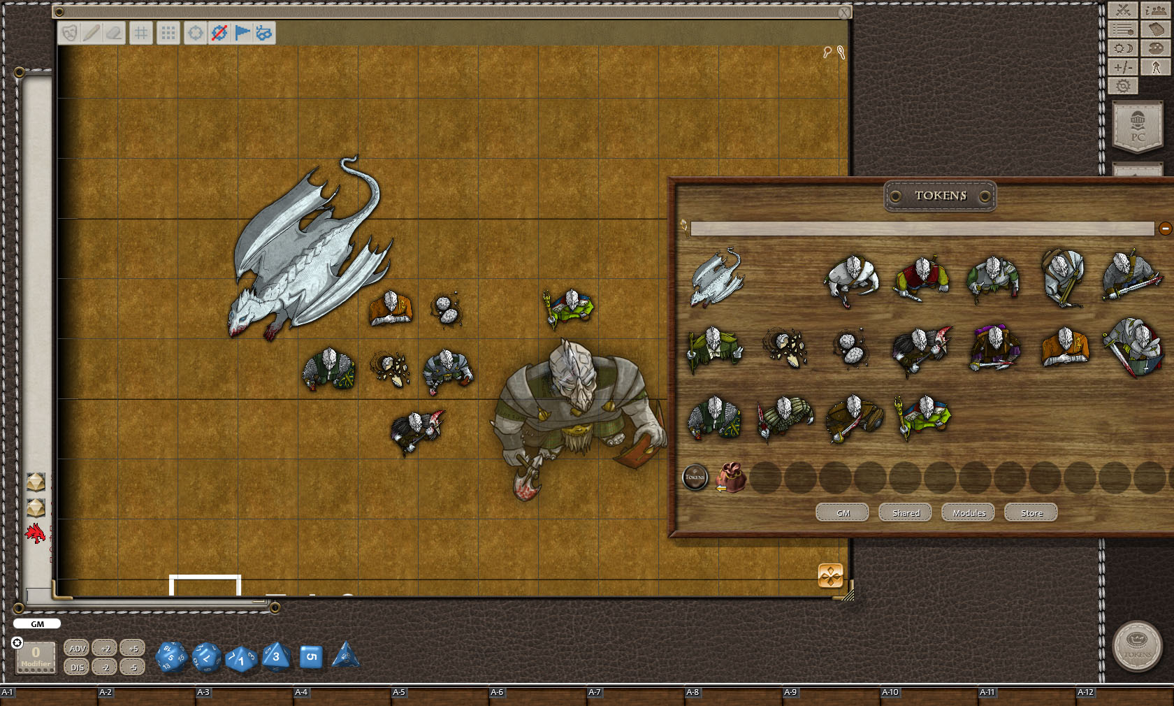 White Dragons (Token Pack) for Fantasy Grounds