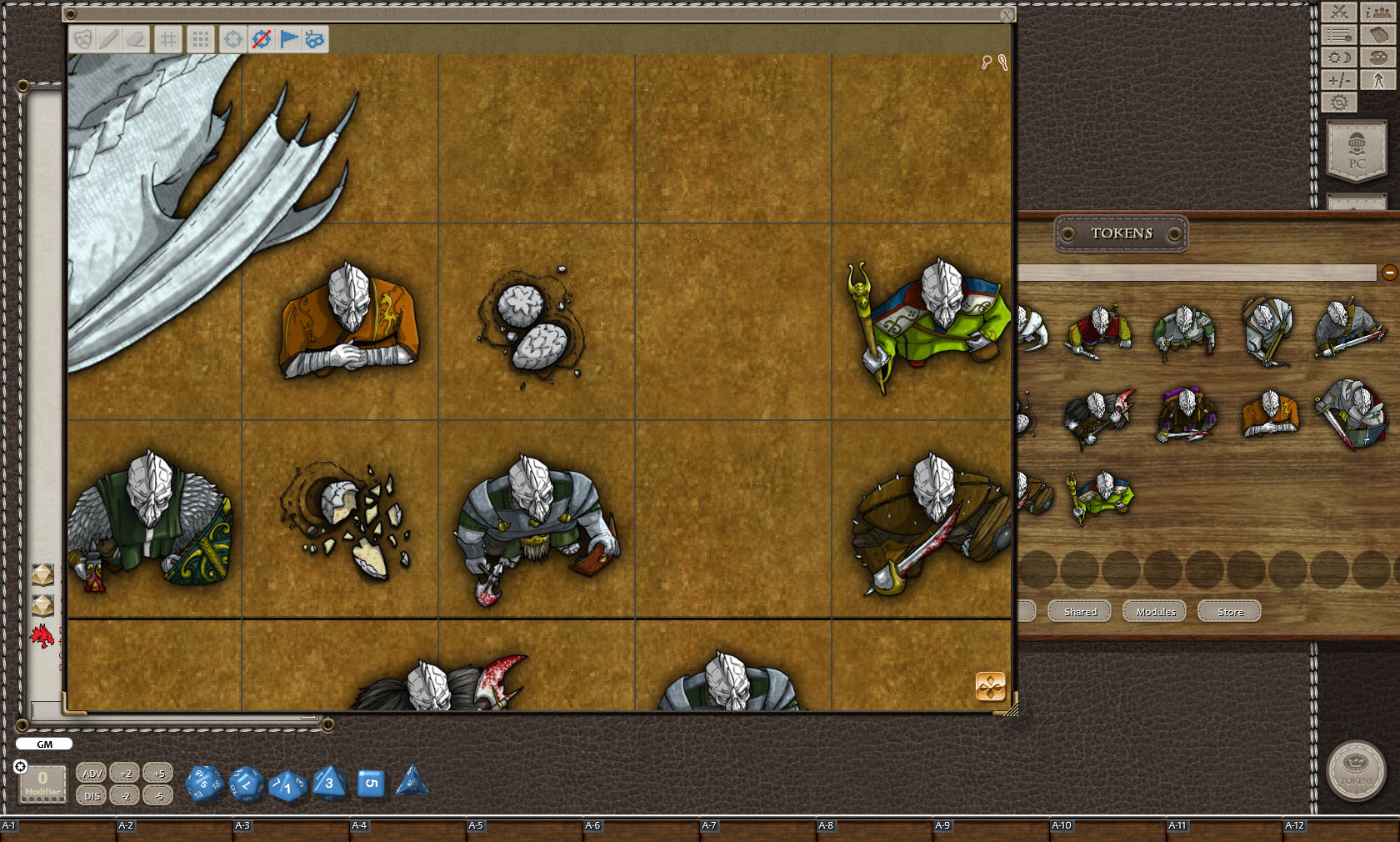 White Dragons (Token Pack) for Fantasy Grounds