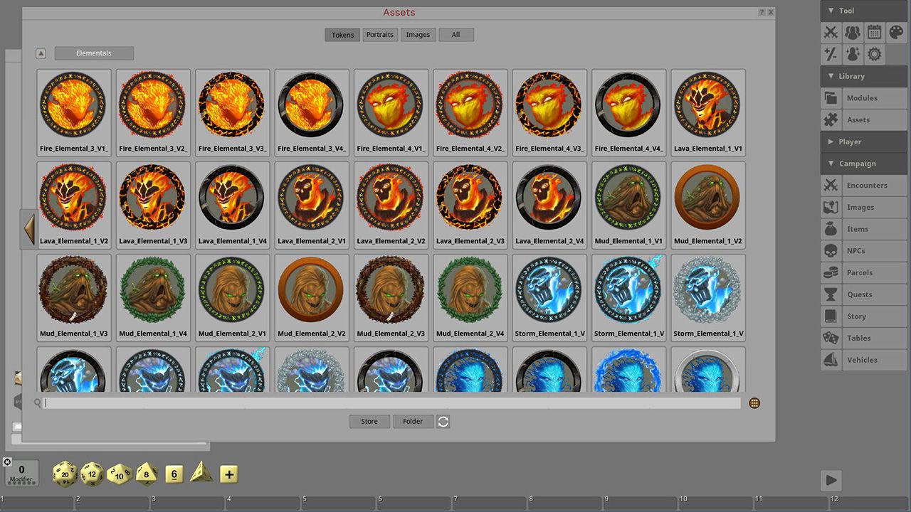 Elementals for Fantasy Grounds
