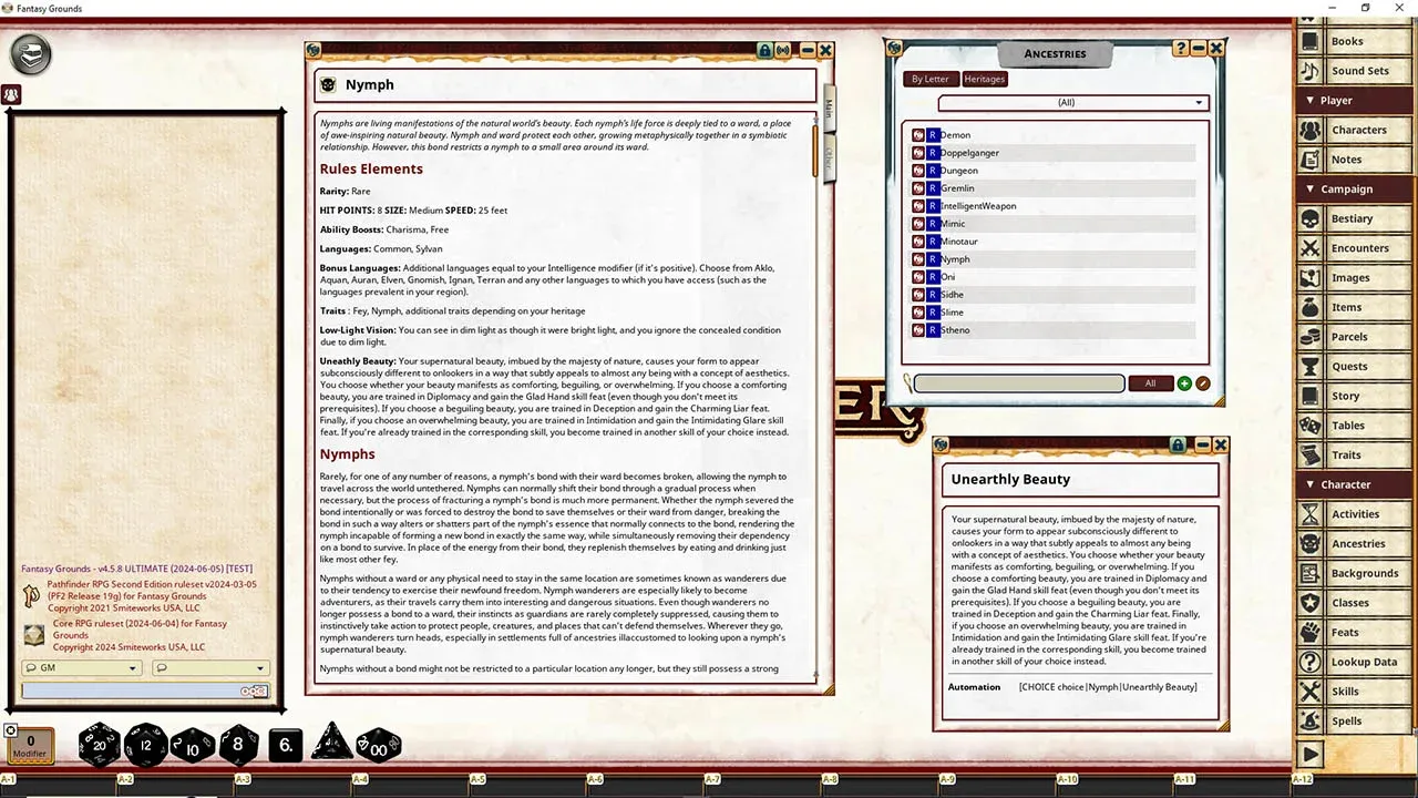 Battlezoo Ancestries: Classic Creatures for Fantasy Grounds