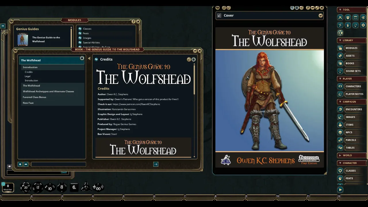 The Genius Guide to the Wolfshead for Fantasy Grounds