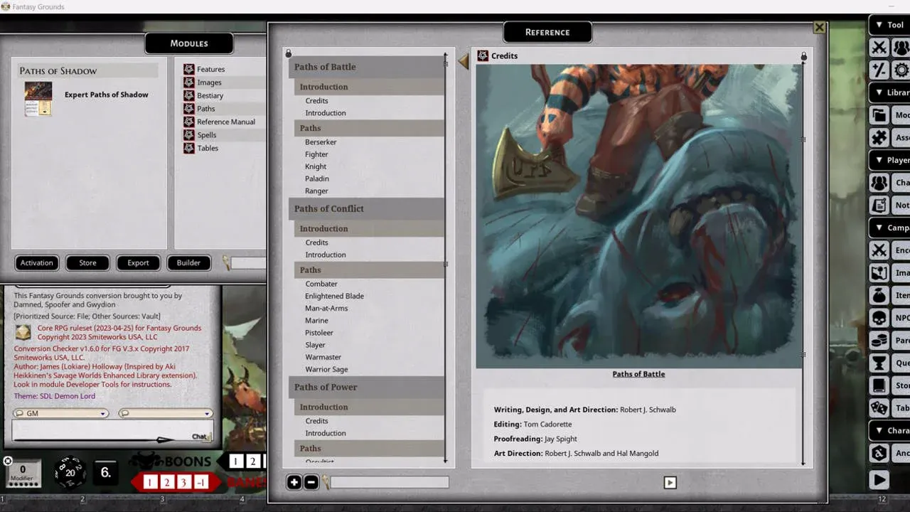 Shadow of the Demon Lord Expert Paths of Shadow Bundle for Fantasy Grounds