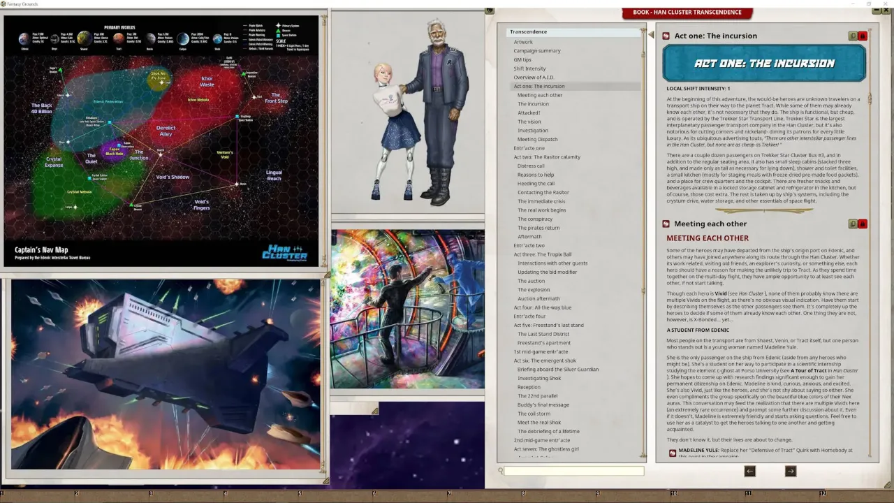 Han Cluster: Transcendence for Fantasy Grounds