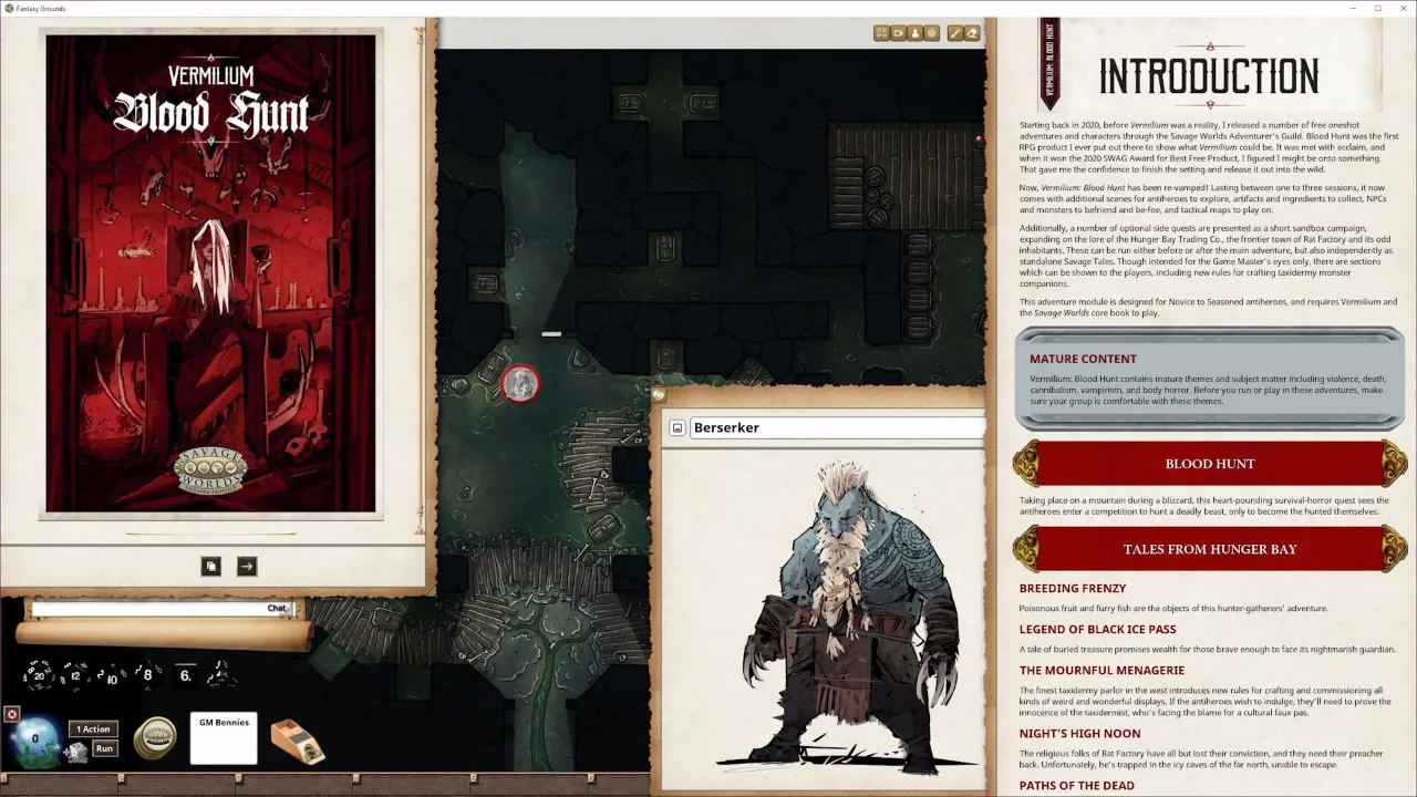 Vermilium: Blood Hunt for Fantasy Grounds