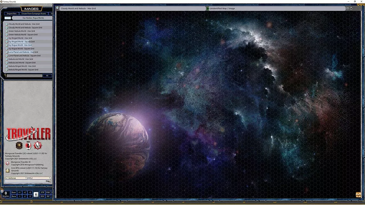 Star Battles: Rogue Worlds Space Map Pack for Fantasy Grounds