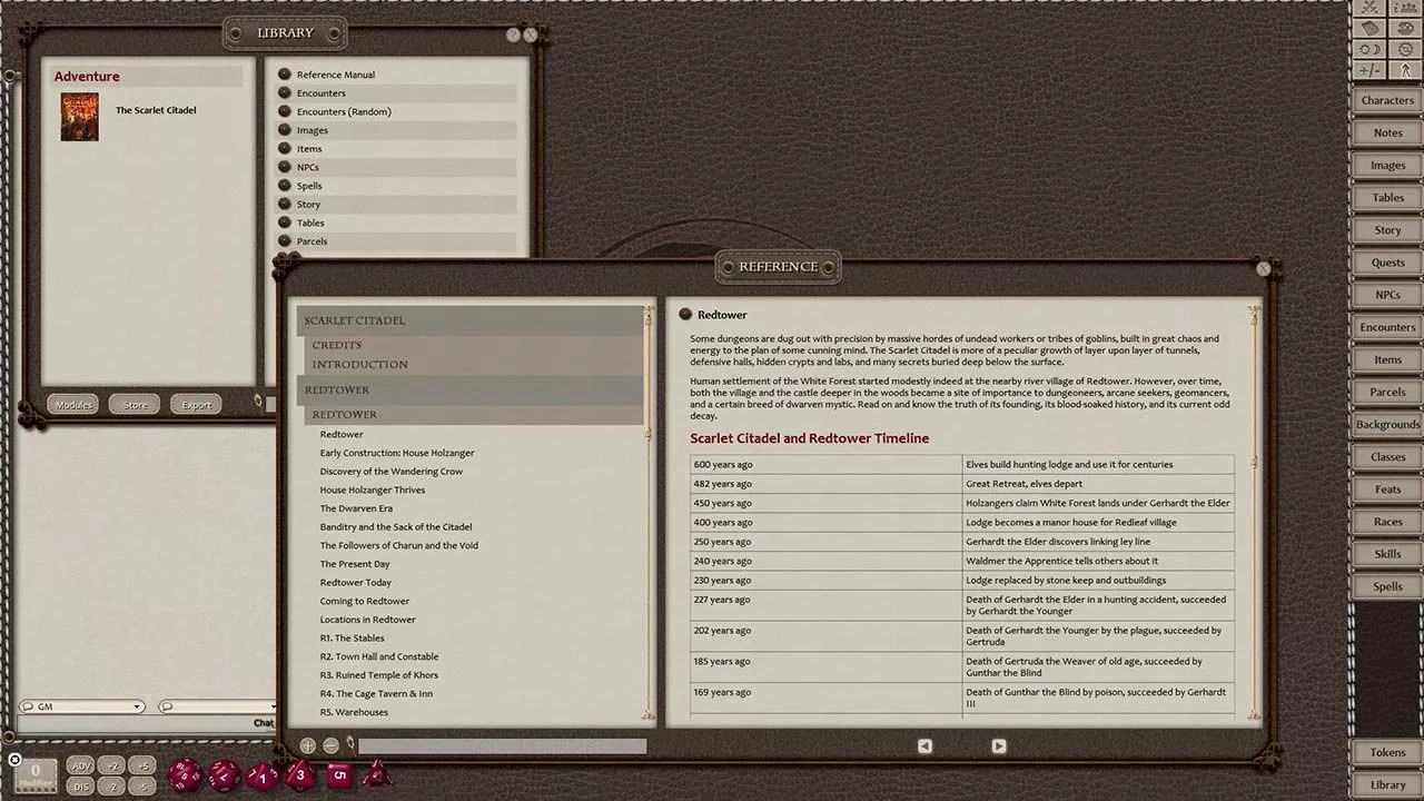 Scarlet Citadel for Fantasy Grounds