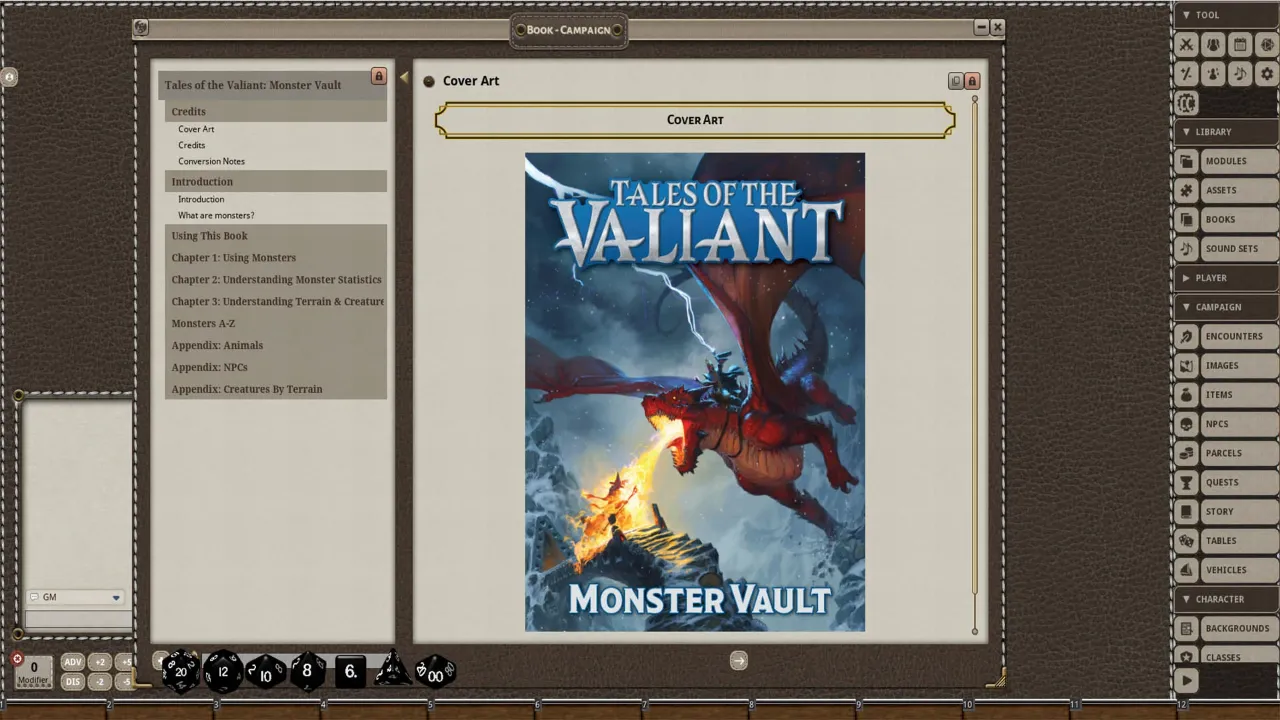Tales of the Valiant: Monster Vault for Fantasy Grounds