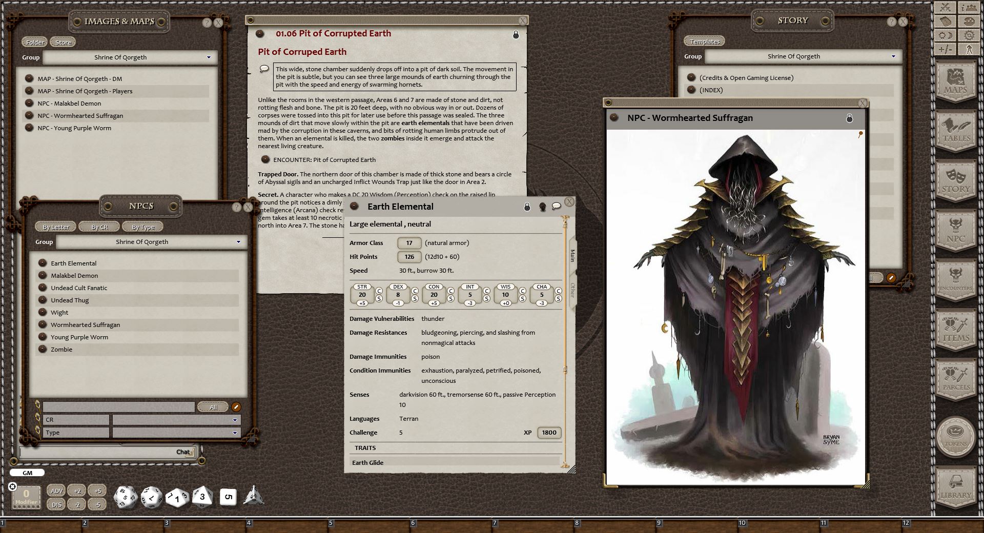 Eldritch Lairs for Fantasy Grounds
