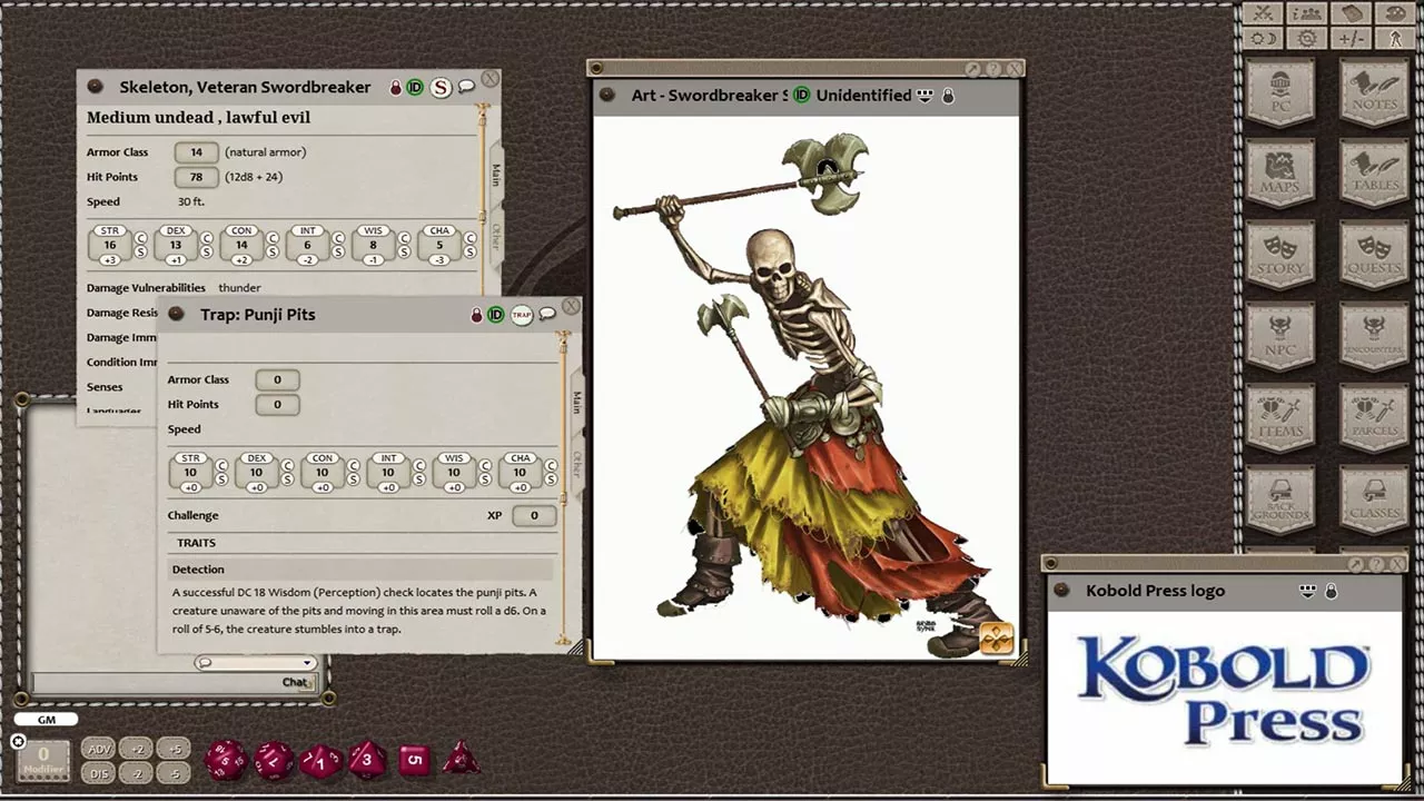 Underworld Lairs for Fantasy Grounds