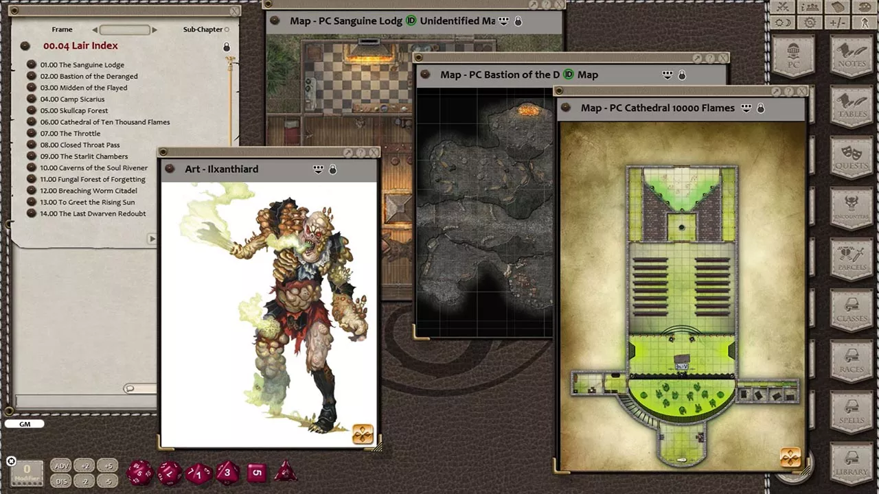 Underworld Lairs for Fantasy Grounds