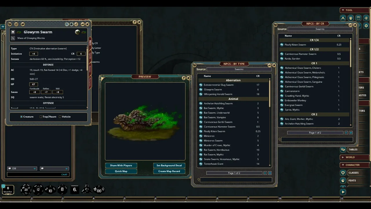Swarms for Fantasy Grounds