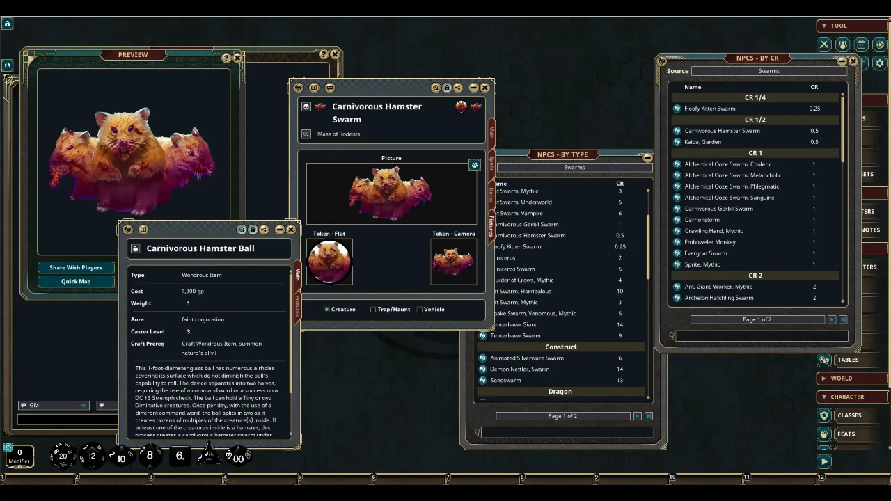 Swarms for Fantasy Grounds