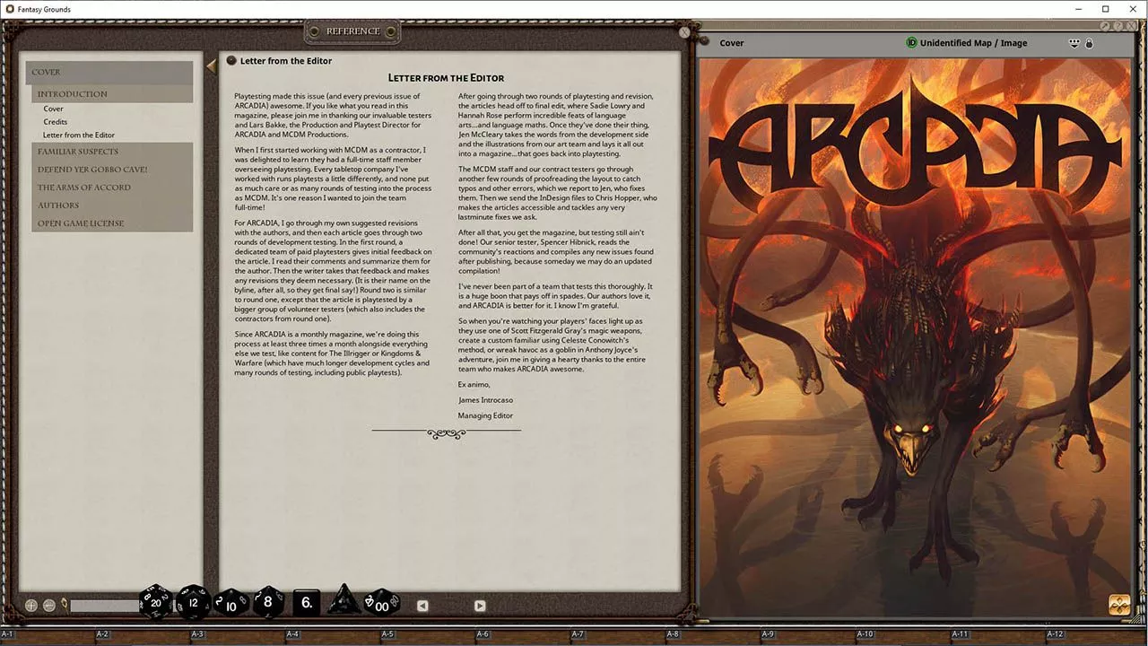 Arcadia Issue 010 for Fantasy Grounds