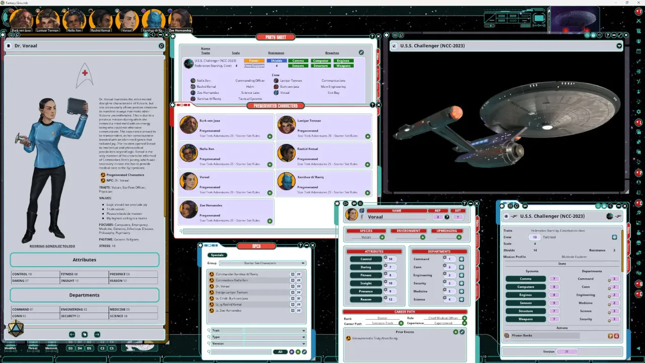 Star Trek Adventures - Second Edition - Starter Set for Fantasy Grounds
