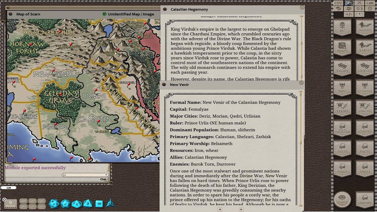 Scarred Lands Player's Guide for Fantasy Grounds