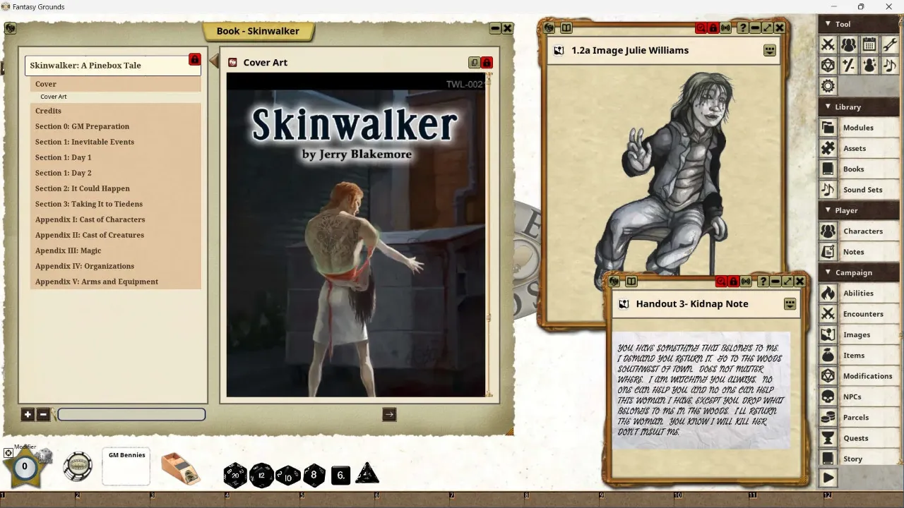 Skinwalker for Fantasy Grounds