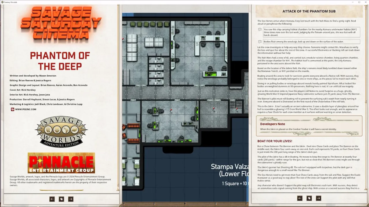 Savage Saturday Cinema: Phantom of the Deep for Fantasy Grounds