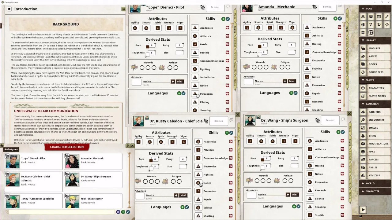Savage Saturday Cinema: Phantom of the Deep for Fantasy Grounds