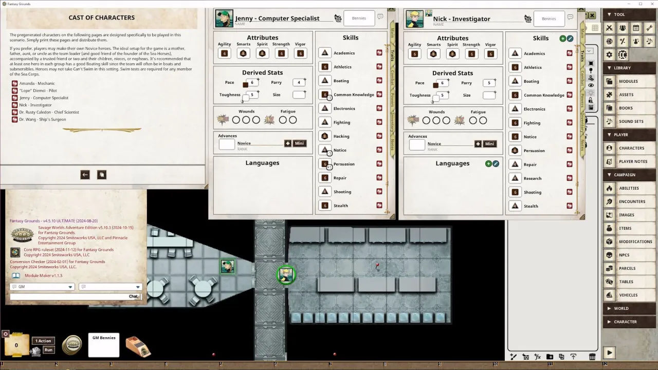 Savage Saturday Cinema: Phantom of the Deep for Fantasy Grounds