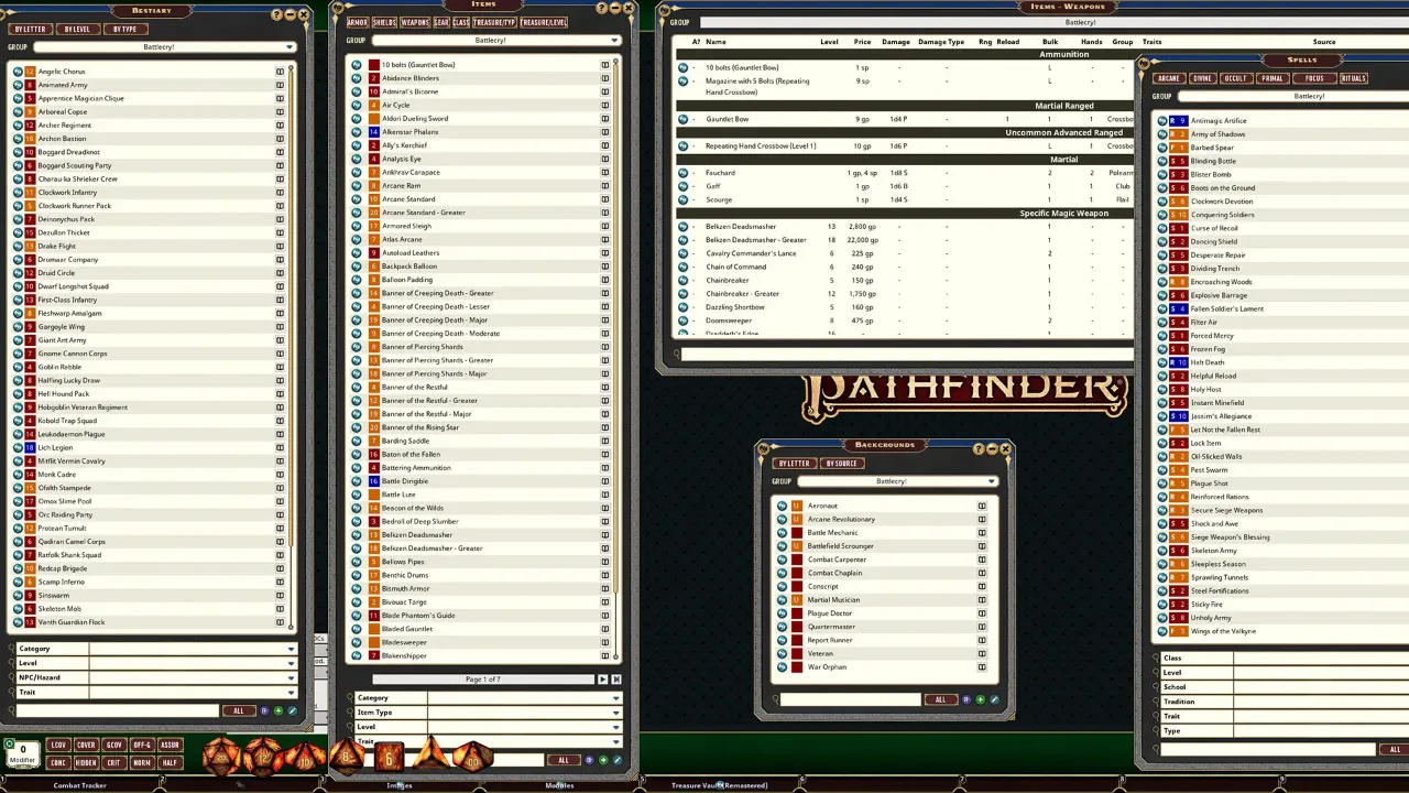 Pathfinder 2 RPG - Battlecry! for Fantasy Grounds