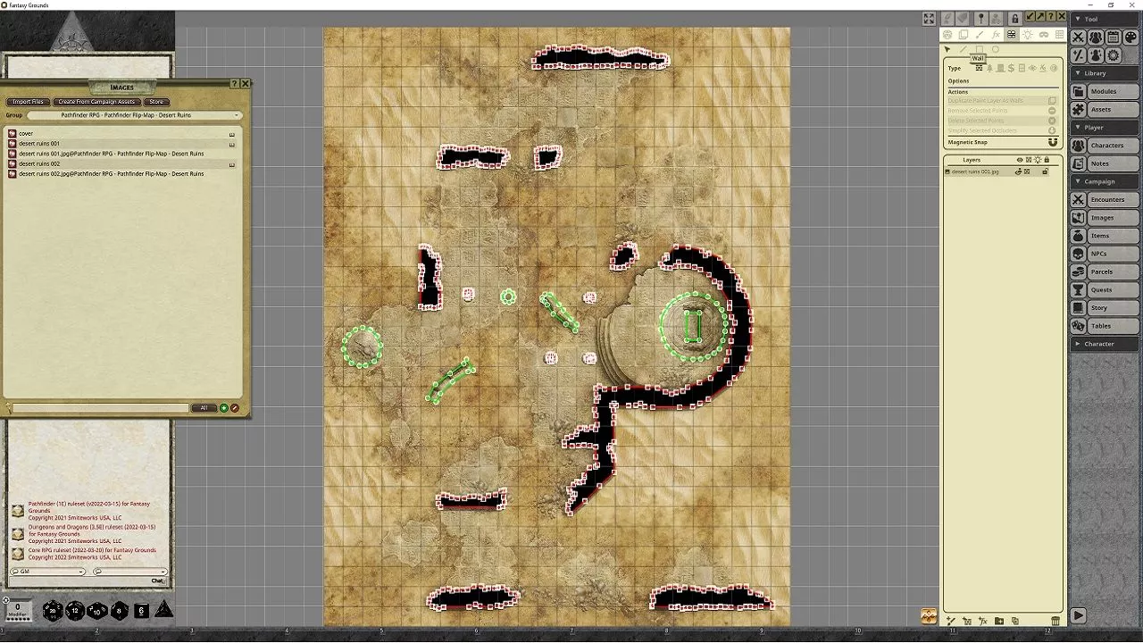 Pathfinder RPG - Pathfinder Flip-Mat - Desert Ruins for Fantasy Grounds