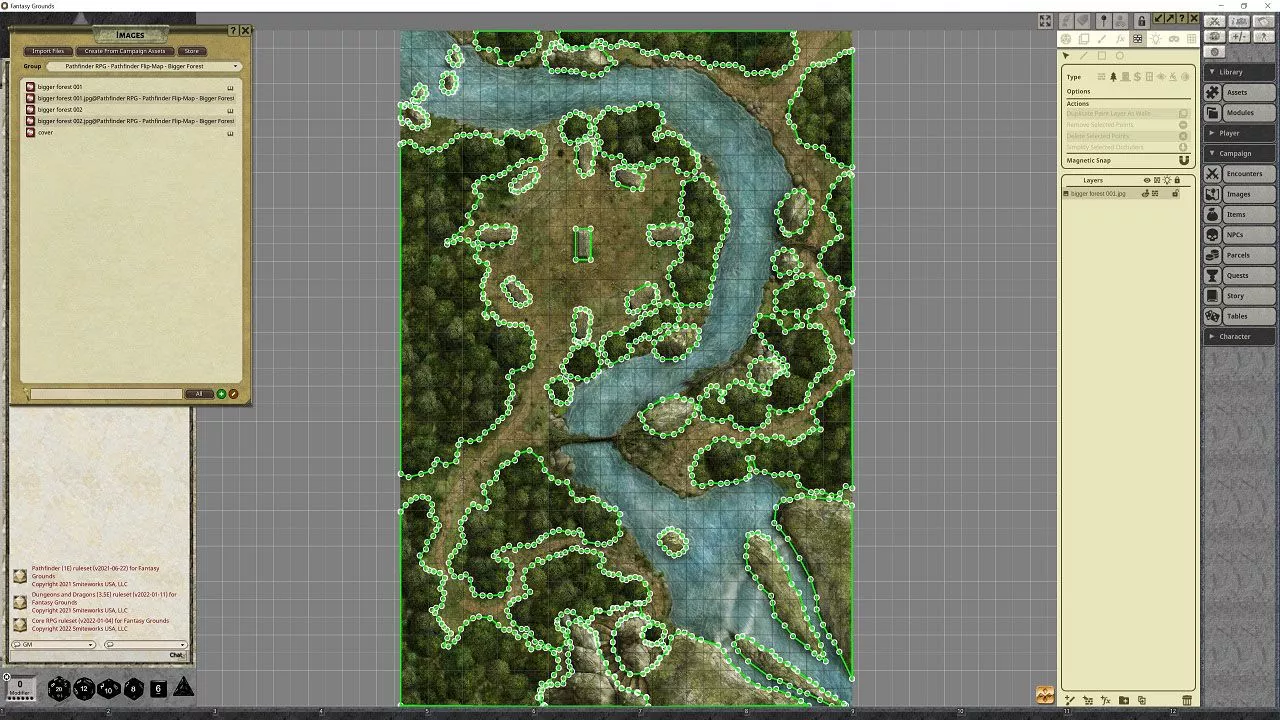 Pathfinder RPG - Pathfinder Flip-Mat - Bigger Forest for Fantasy Grounds
