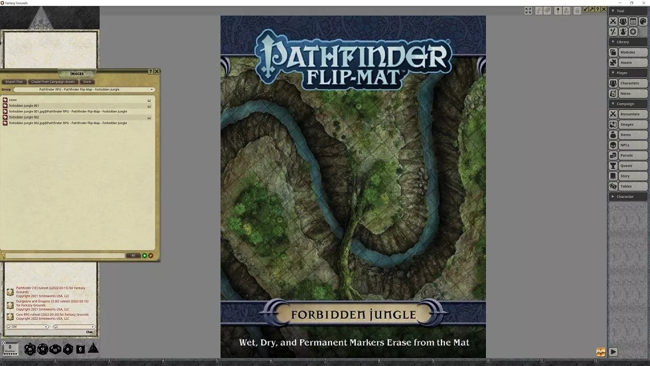 Pathfinder RPG - Pathfinder Flip-Mat - Forbidden Jungle for Fantasy Grounds
