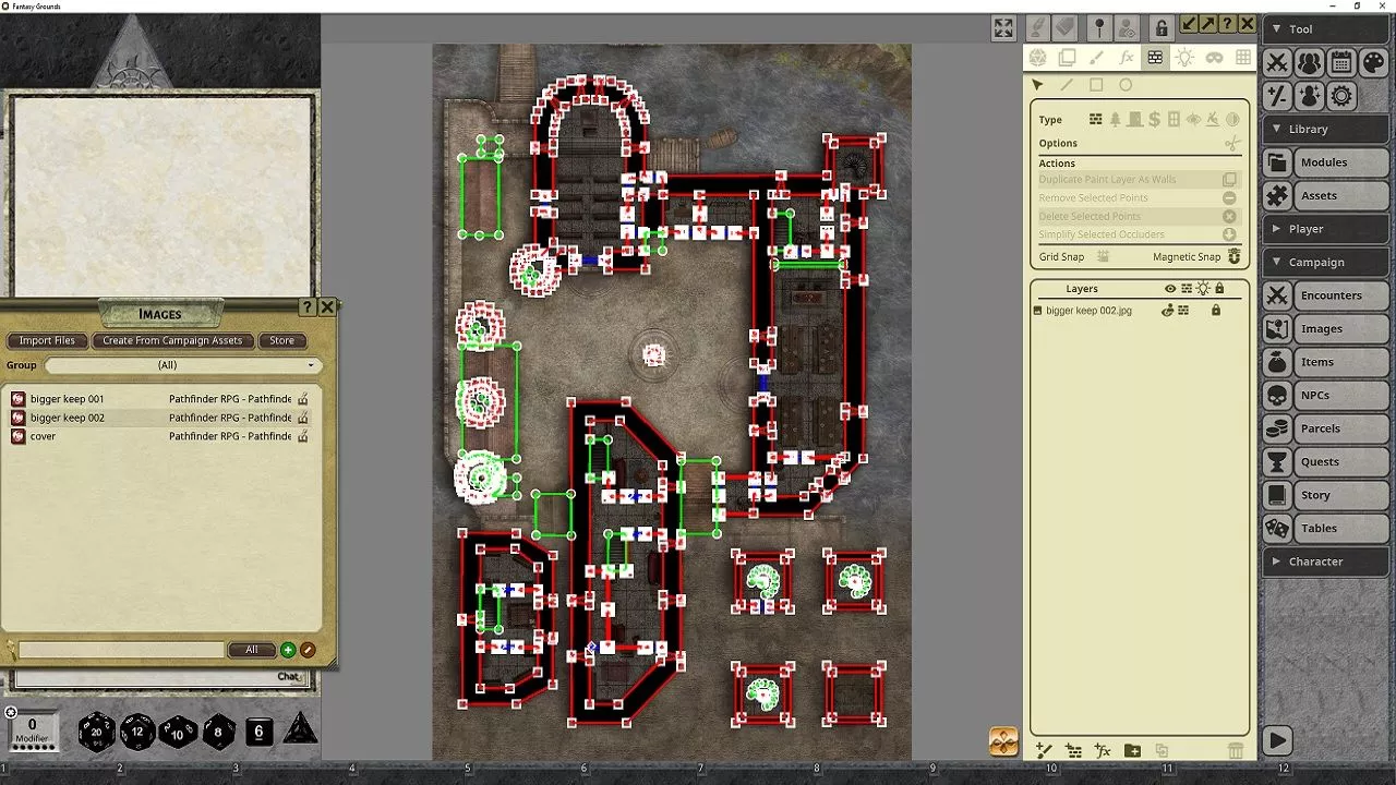 Pathfinder RPG - Pathfinder Flip-Mat - Bigger Keep for Fantasy Grounds