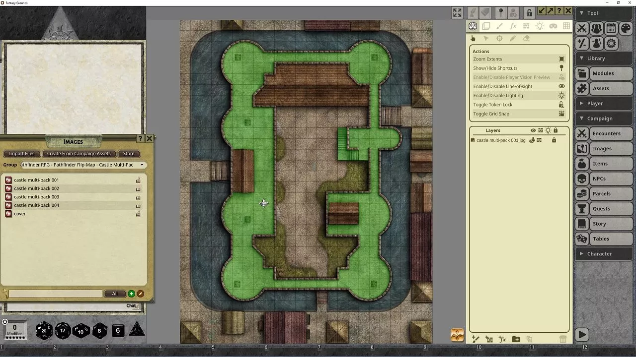 Pathfinder RPG - Pathfinder Flip-Mat: Castle Multi-Pack for Fantasy Grounds