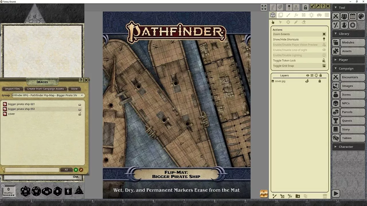 Pathfinder RPG - Pathfinder Flip-Mat: Bigger Pirate Ship for Fantasy ...