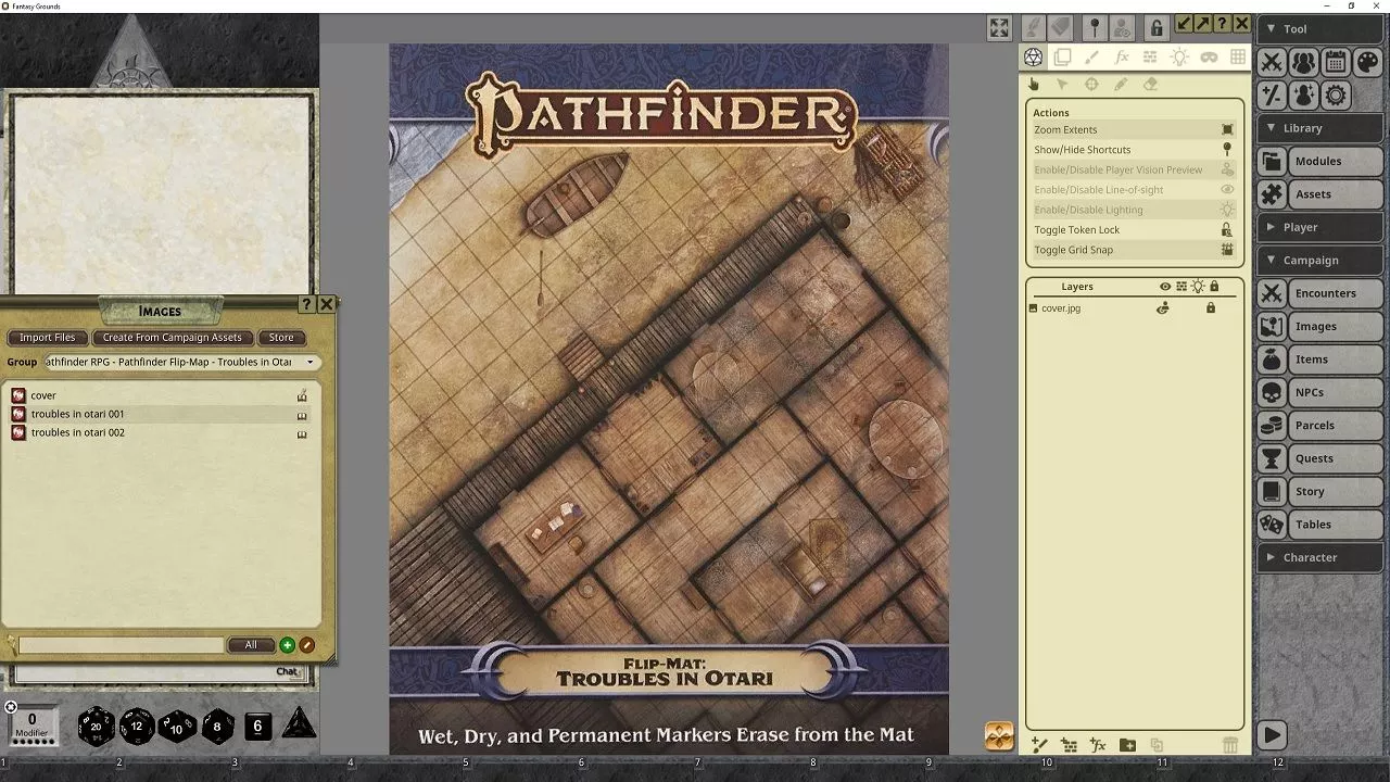 Pathfinder RPG - Pathfinder Flip-Mat: Troubles in Otari for Fantasy Grounds