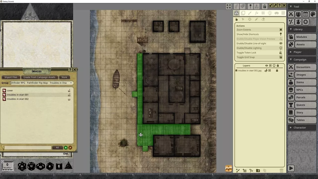 Pathfinder RPG - Pathfinder Flip-Mat: Troubles in Otari for Fantasy Grounds