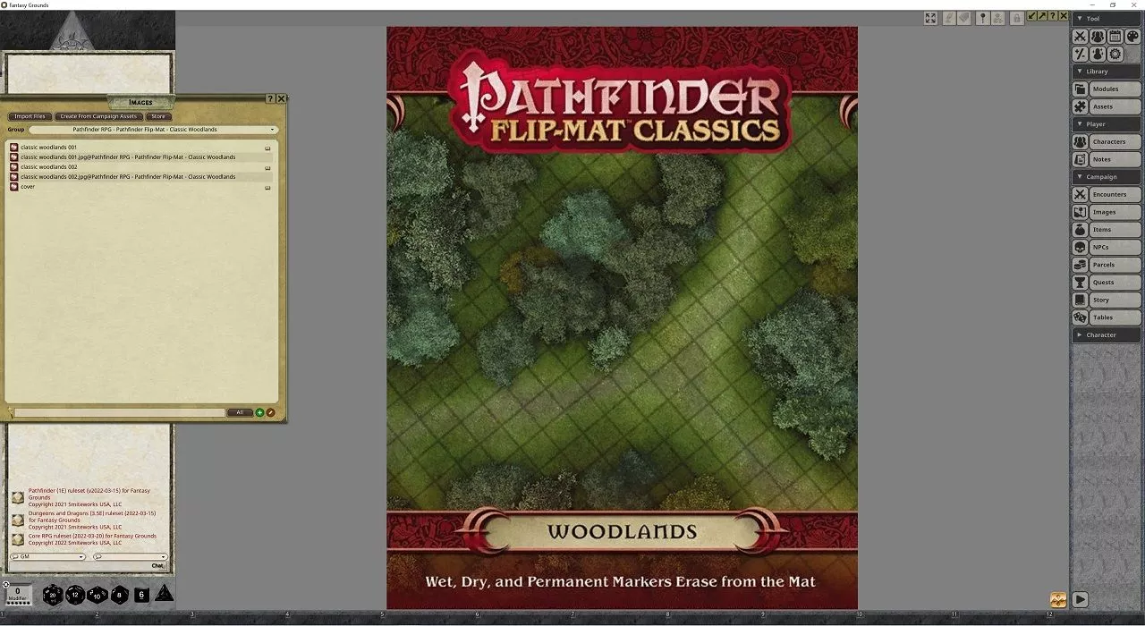 Pathfinder RPG - Pathfinder Flip-Mat - Classic Woodlands for Fantasy ...