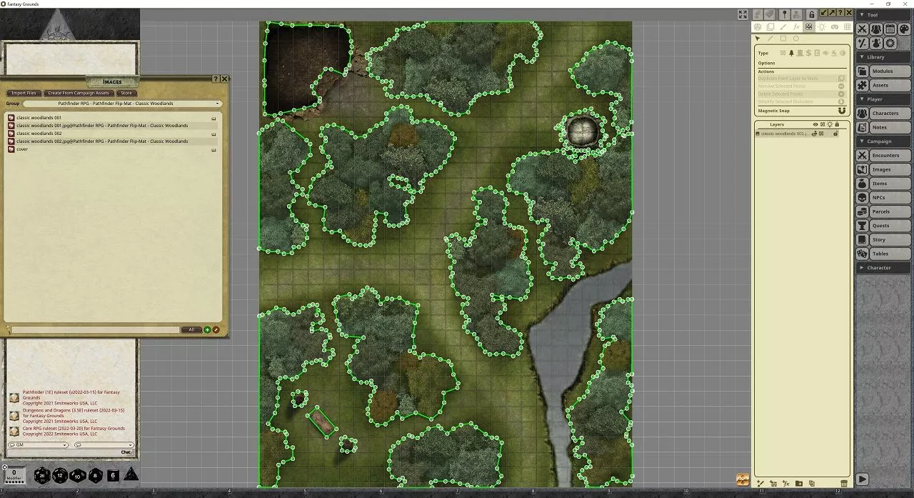 Pathfinder RPG - Pathfinder Flip-Mat - Classic Woodlands for Fantasy ...