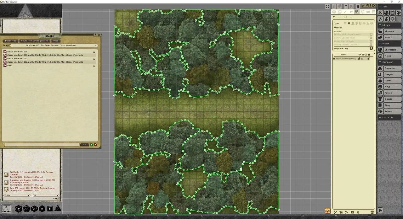 Pathfinder RPG - Pathfinder Flip-Mat - Classic Woodlands for Fantasy ...