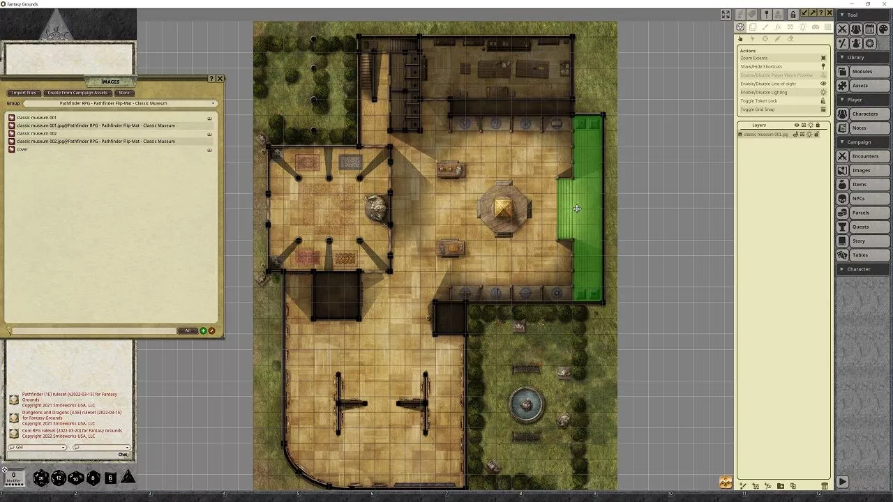 Pathfinder RPG - Pathfinder Flip-Mat - Classic Museum for Fantasy Grounds