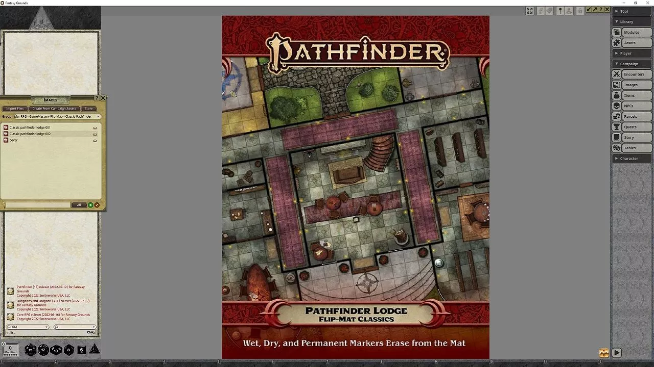 Pathfinder RPG - GameMastery Flip-Mat - Classic Pathfinder Lodge for ...
